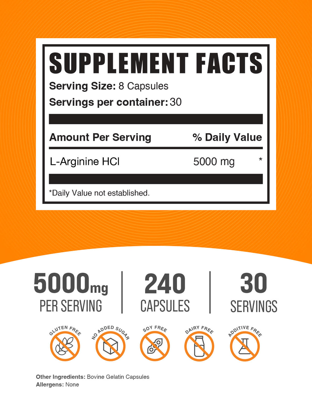 L-Arginine HCl Powder | Amino Acid Supplements