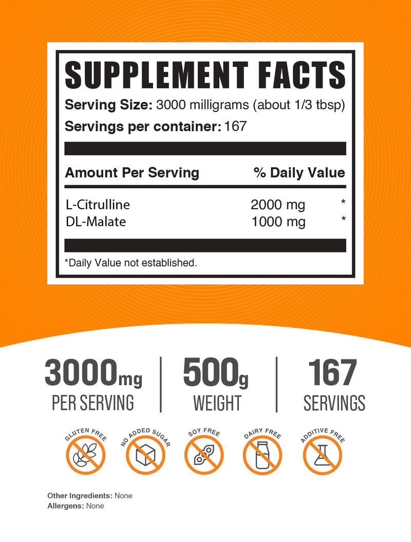 L-Citrulline DL Malate 2:1 Capsules - Your Workout Booster
