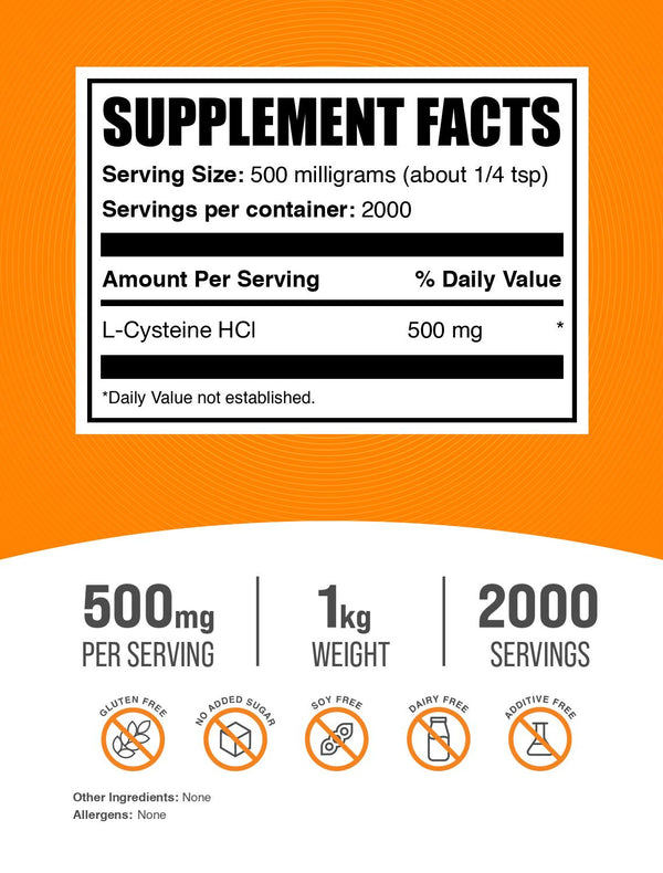 L-Cysteine HCL Powder | BulkSupplements.com