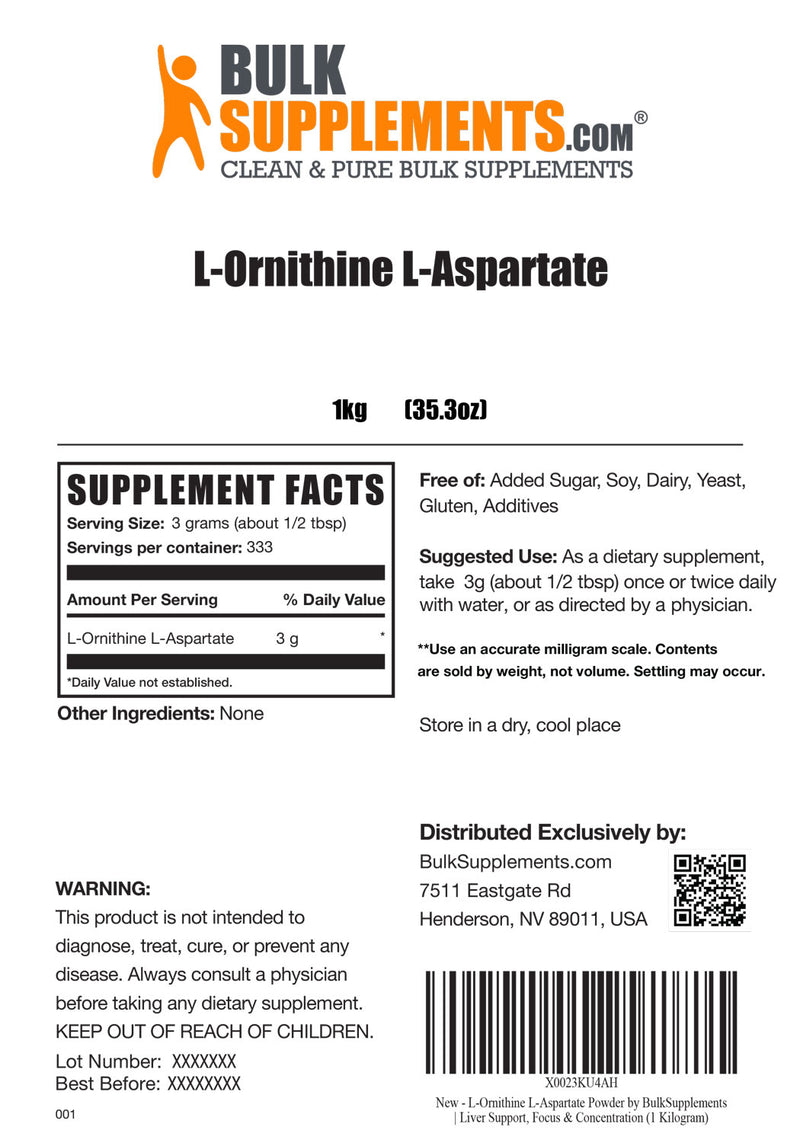 L-Ornithine L-Aspartate Powder | Amino Acid Supplement