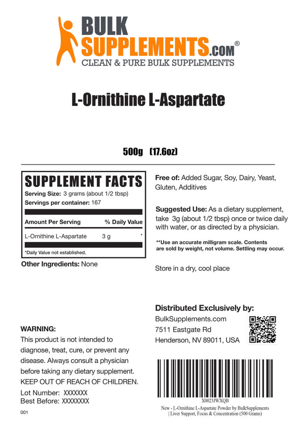 L-Ornithine L-Aspartate Powder | Amino Acid Supplement