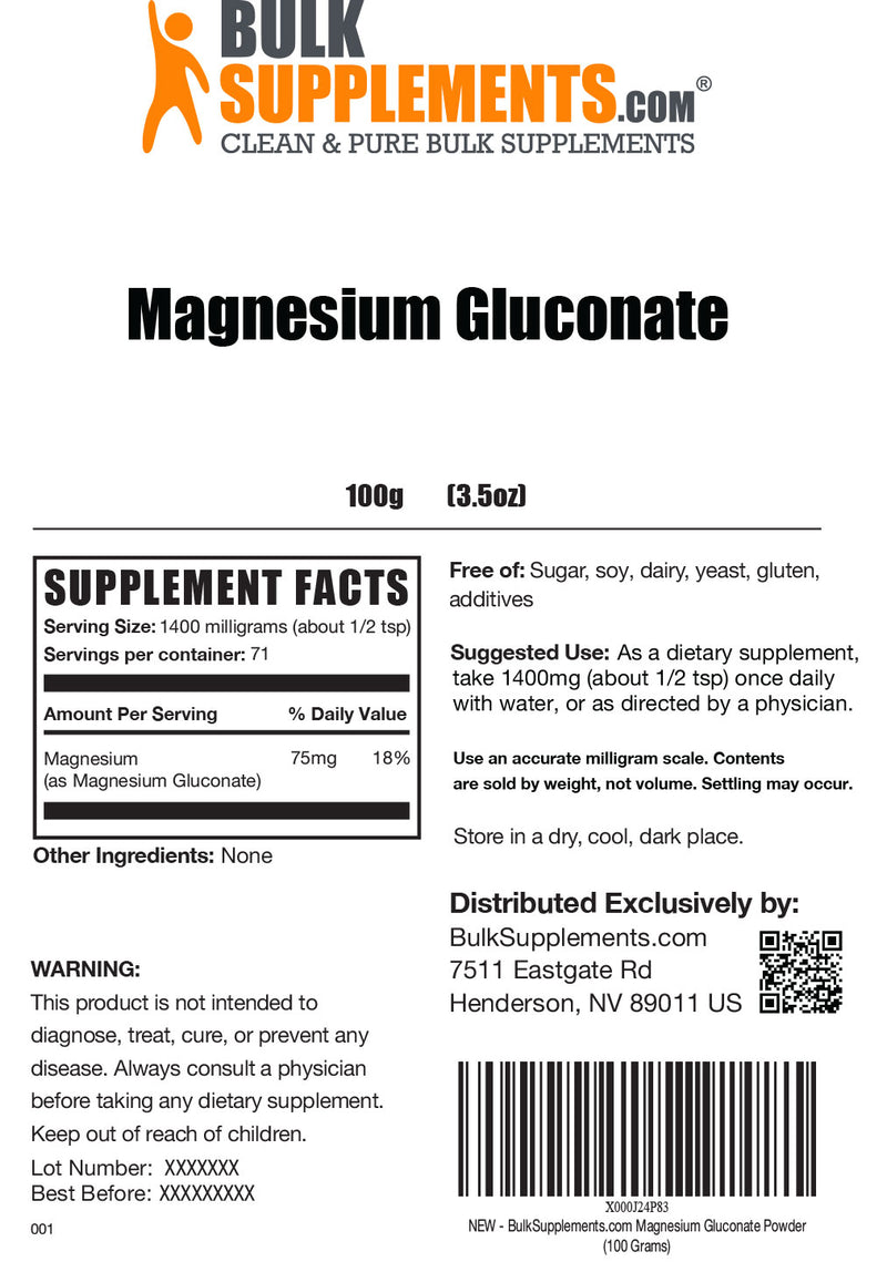 Magnesium Gluconate Powder | Mag Gluconate