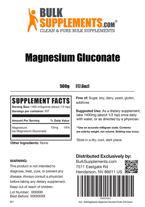 Magnesium Gluconate Powder | Mag Gluconate