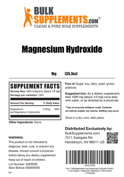 Magnesium Hydroxide Powder | Magnesium Supplement