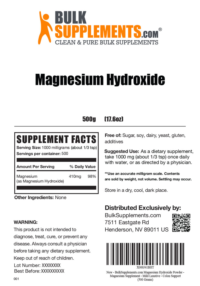 Magnesium Hydroxide Powder | Magnesium Supplement