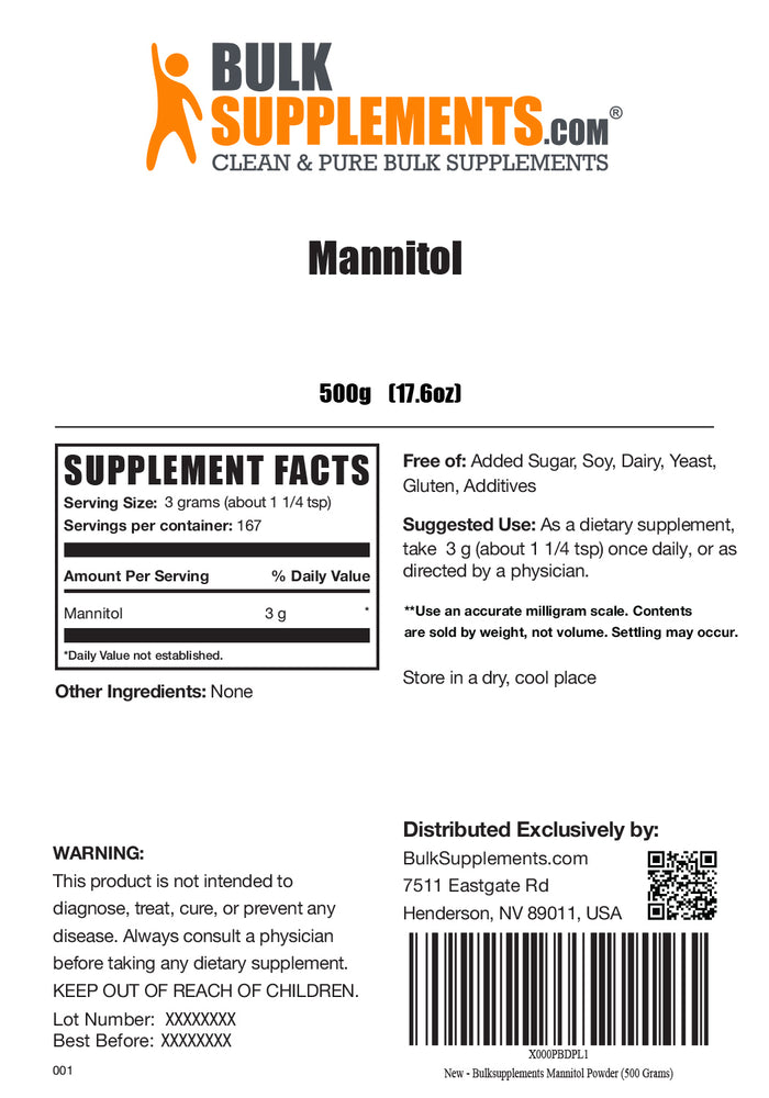 Mannitol Powder | Sugar Substitute | Sweetener