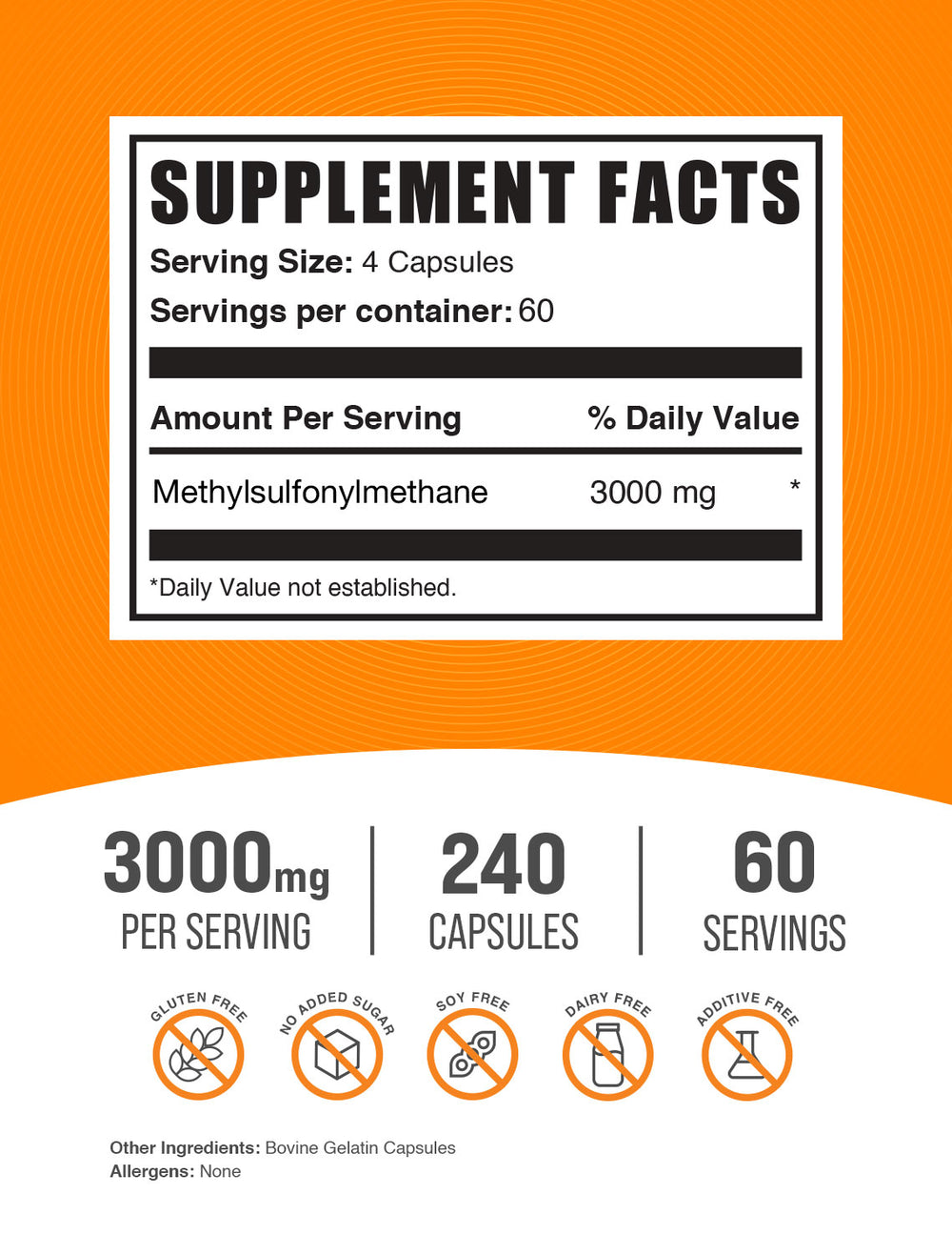 MSM Powder | MSM Supplement | Methylsulfonylmethane