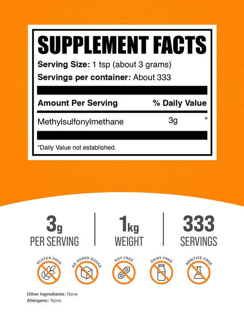 MSM Powder | MSM Supplement | Methylsulfonylmethane