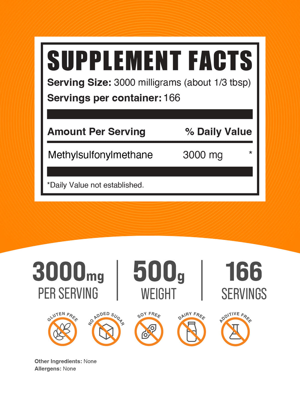 MSM Powder | MSM Supplement | Methylsulfonylmethane