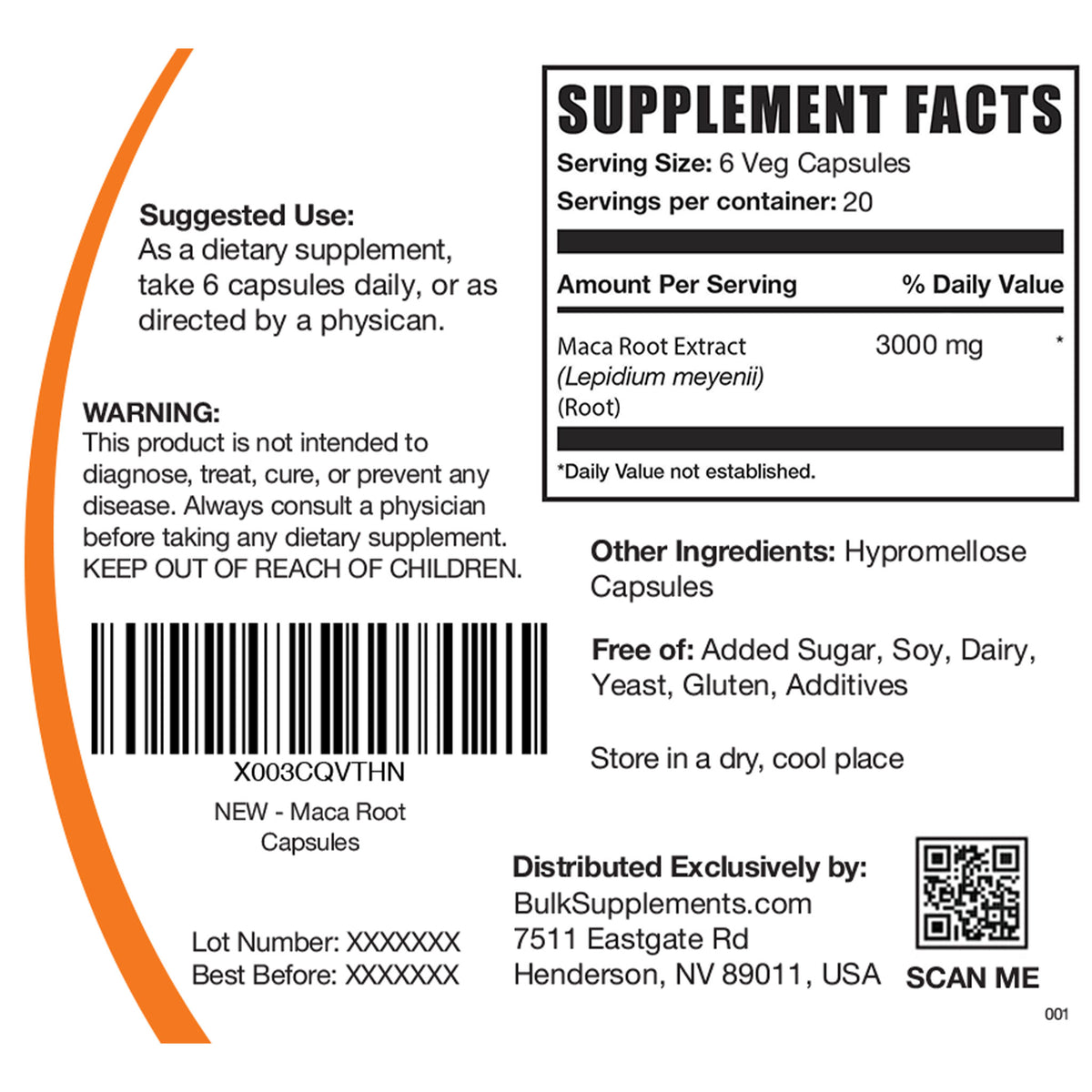 Maca Root Capsules | Energy & Health Boosting Pills