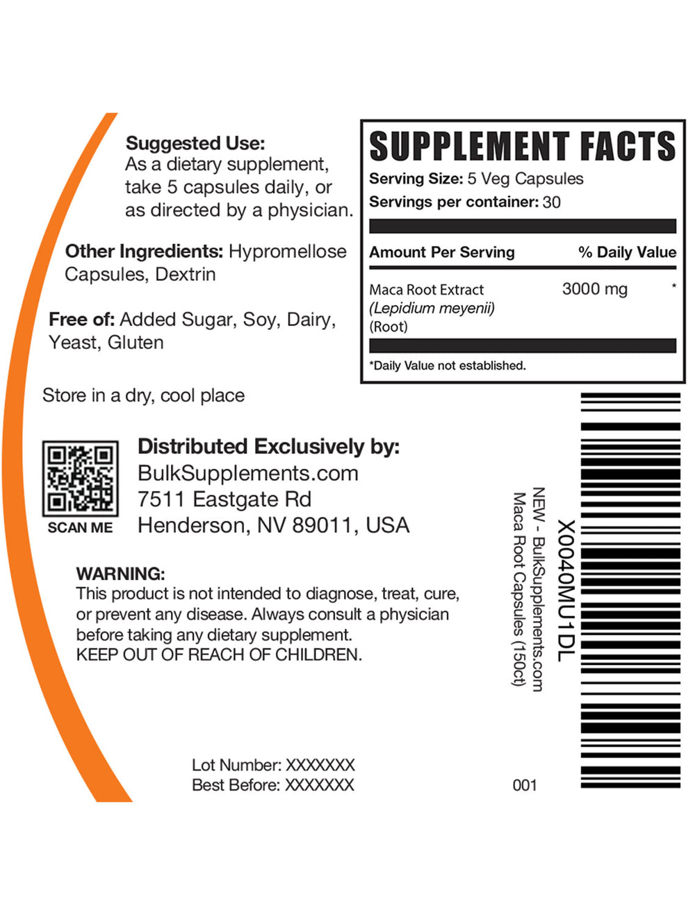 Maca Root Capsules | Energy & Health Boosting Pills