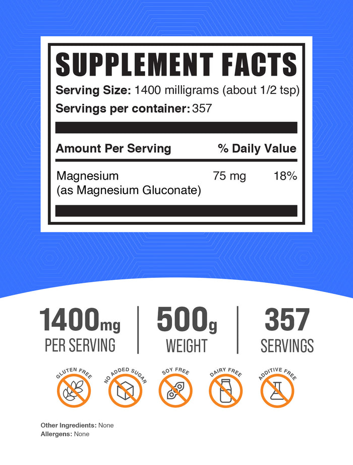 Magnesium Gluconate Powder | Mag Gluconate
