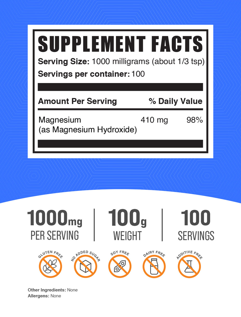 Magnesium Hydroxide Powder | Magnesium Supplement