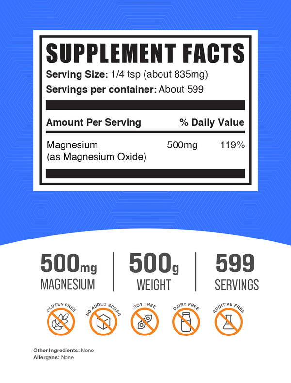 Magnesium Oxide Powder | Magnesium Supplement