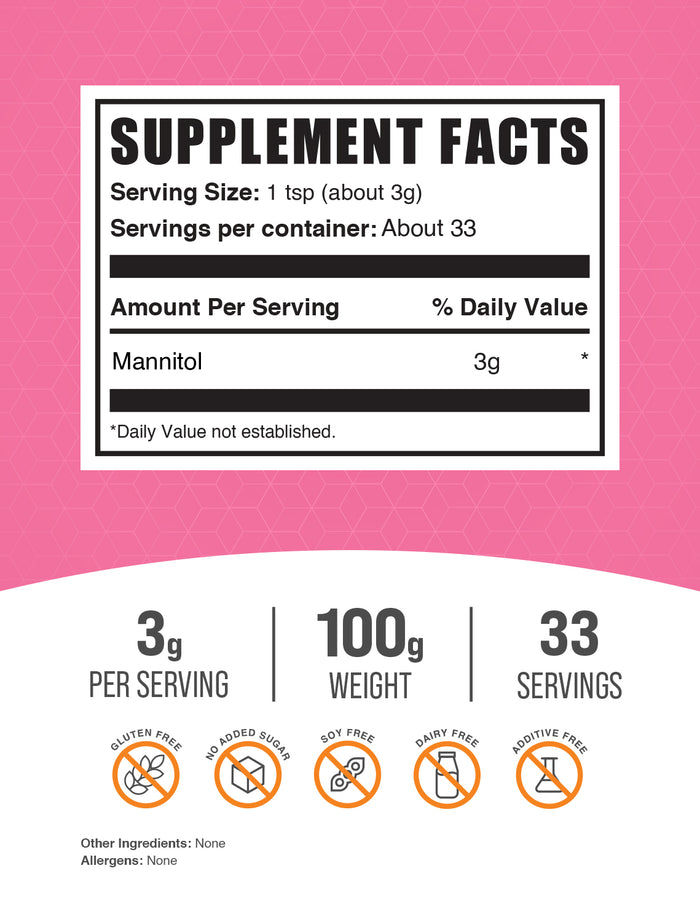 Mannitol Powder | Sugar Substitute | Sweetener