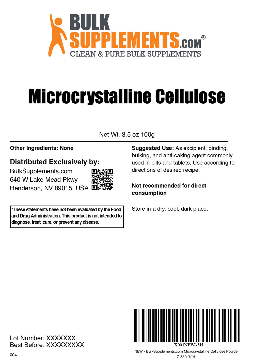Microcrystalline Cellulose Powder