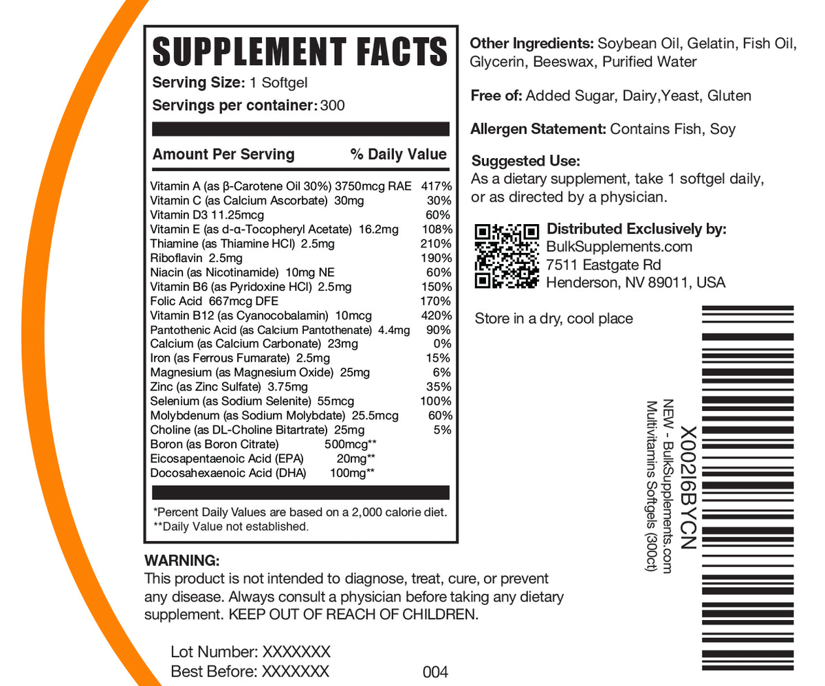 Multivitamin Softgels - Get Your Daily Nutrients