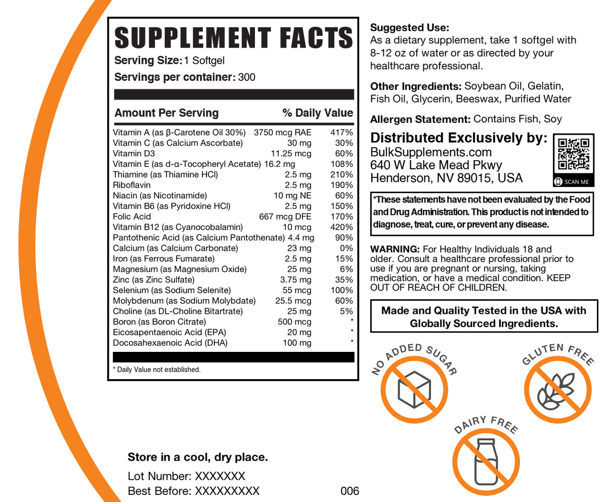 Multivitamin Softgels - Get Your Daily Nutrients