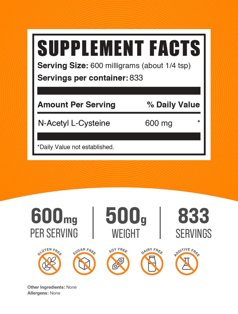 N-Acetyl L-Cysteine Powder | NAC Supplement | Amino Acid Supplements