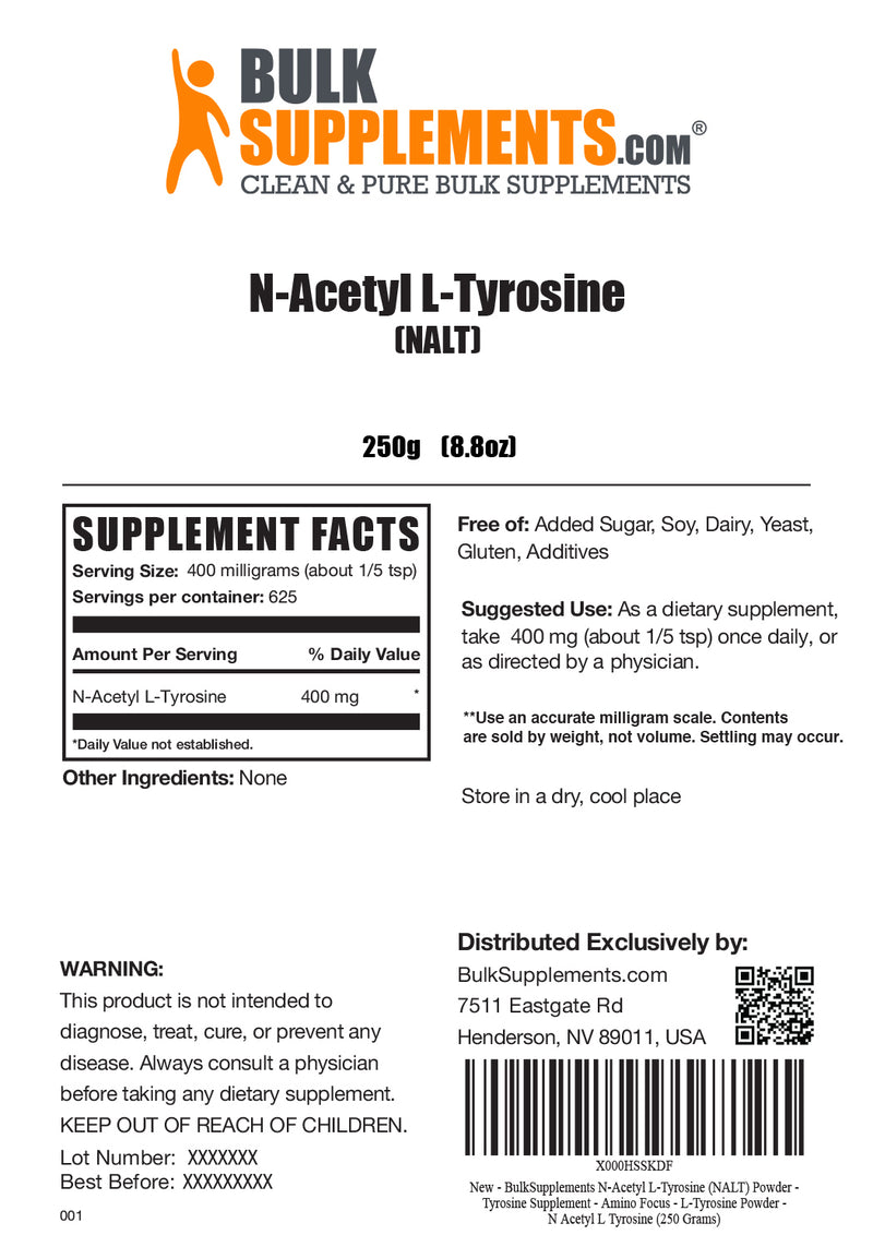 N-Acetyl L-Tyrosine Powder | NALT Powder | Amino Acid Supplements
