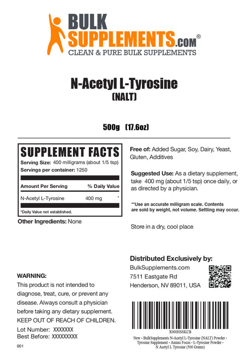 N-Acetyl L-Tyrosine Powder | NALT Powder | Amino Acid Supplements