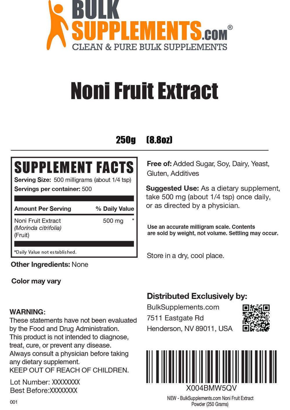 Noni Fruit Extract Powder - Support Wellness & Vitality