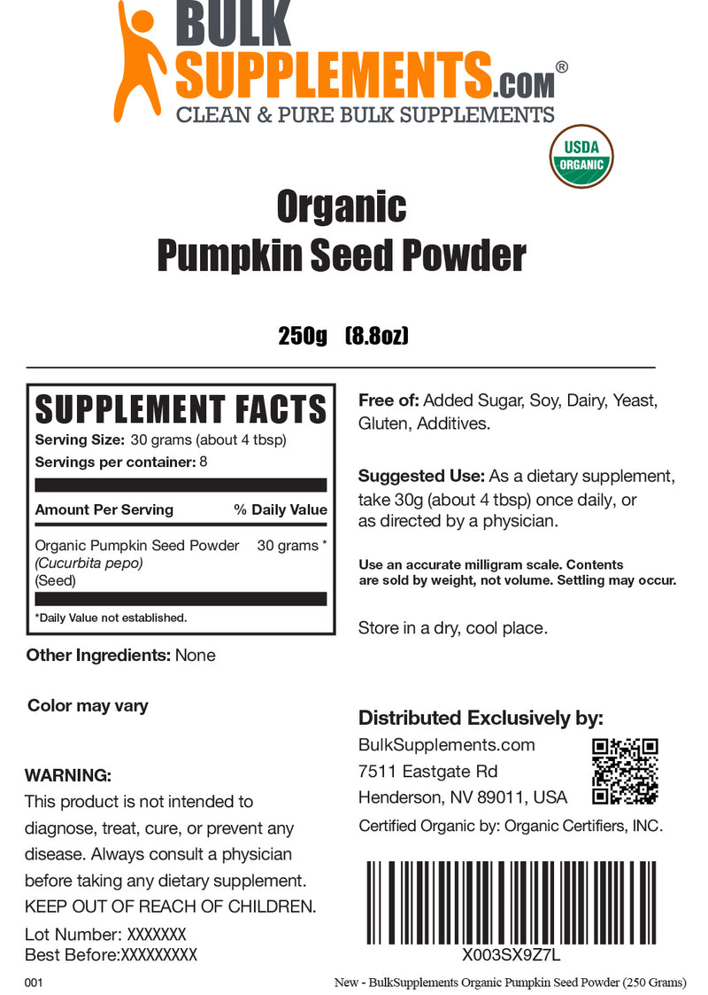 Organic Pumpkin Seed Powder