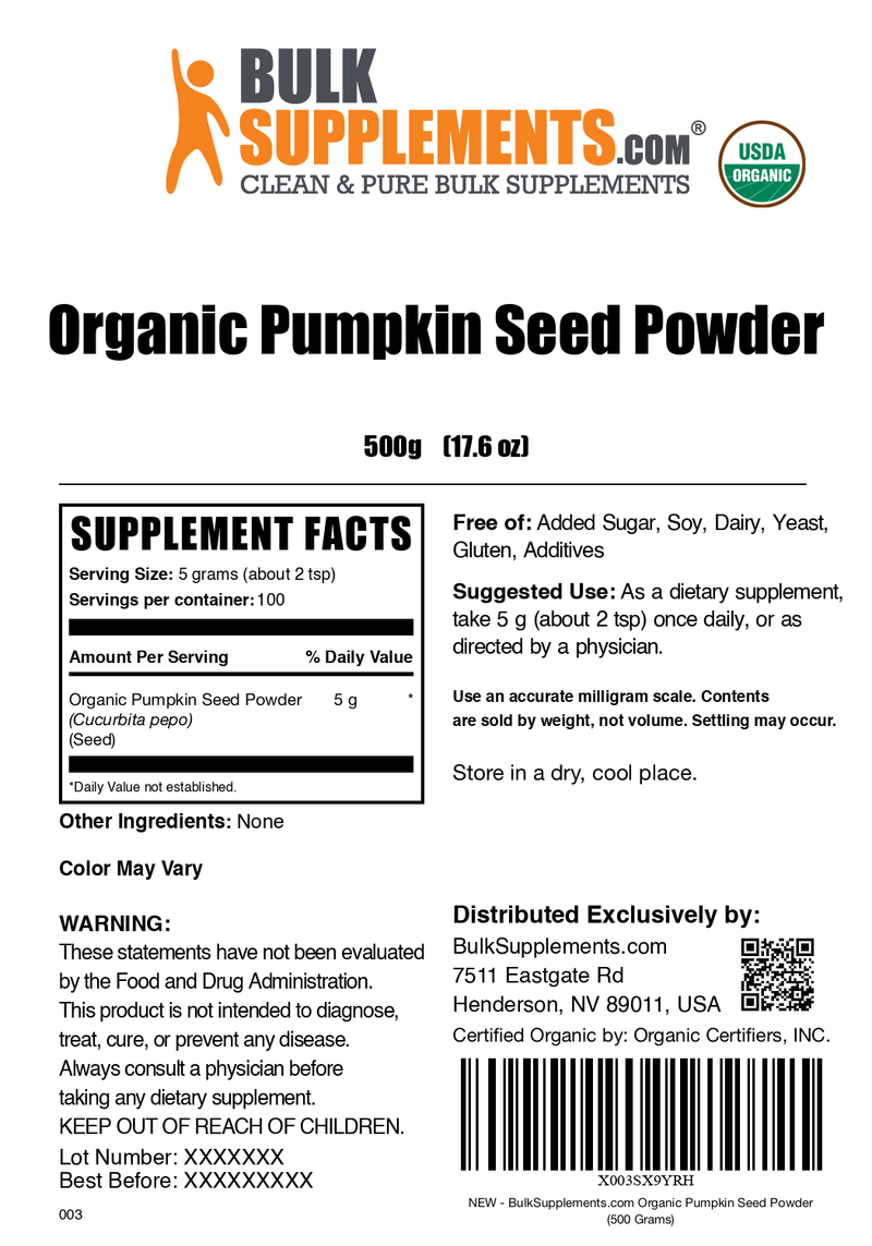 Organic Pumpkin Seed Powder