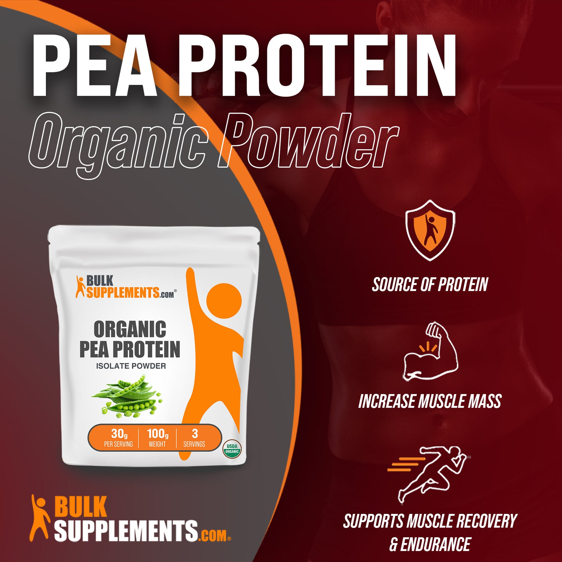 Pea Protein Powder | Protein Supplement | Workout Supplements