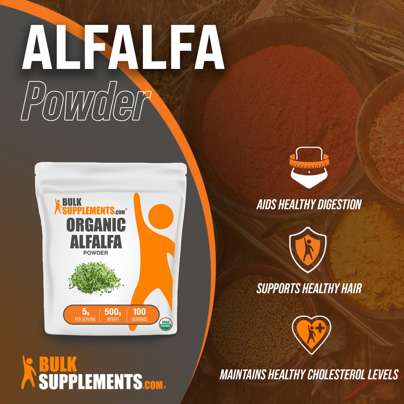 Alfalfa Powder | Medicago sativa Powder