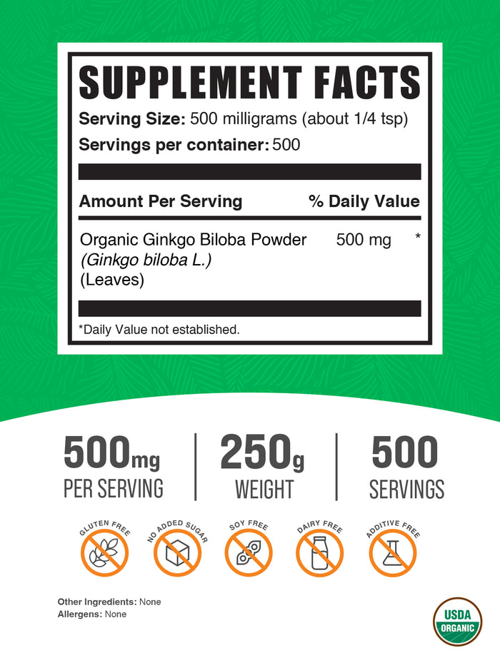 Ginkgo Biloba Powder | Best Gingko biloba