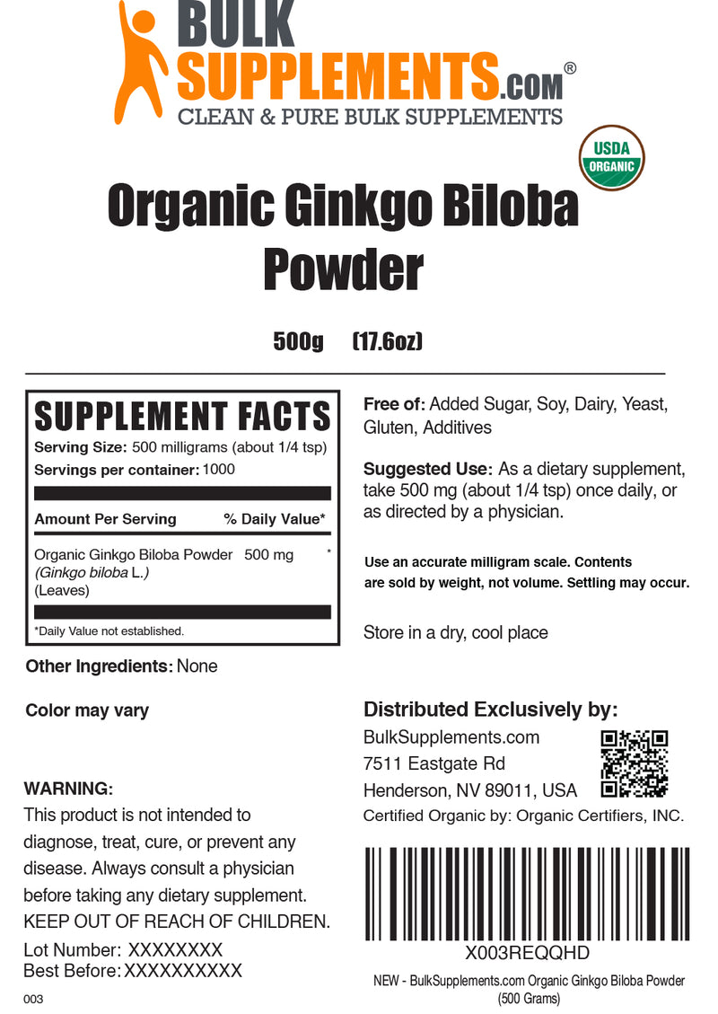 Ginkgo Biloba Powder | Best Gingko biloba