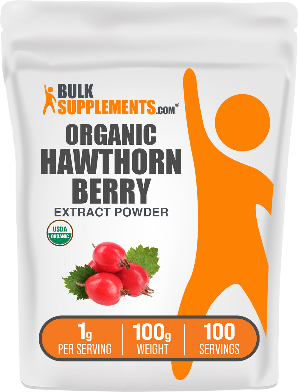 Organic Hawthorn Berry Extract Powder - Heart Healthy