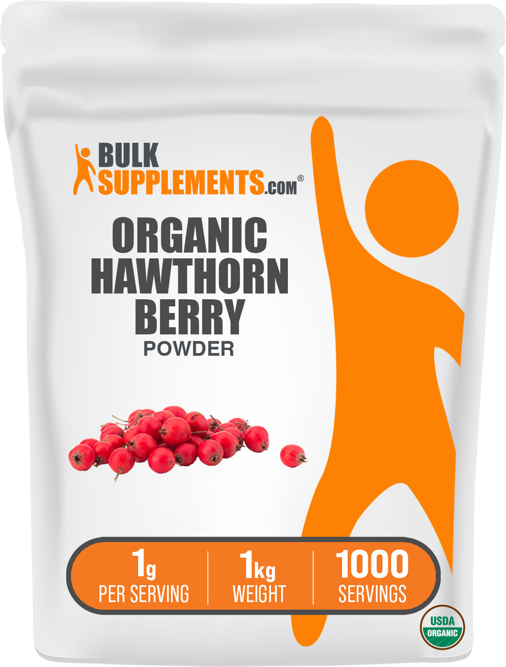 Organic Hawthorn Berry Powder - Herbal Wellness for a Better You
