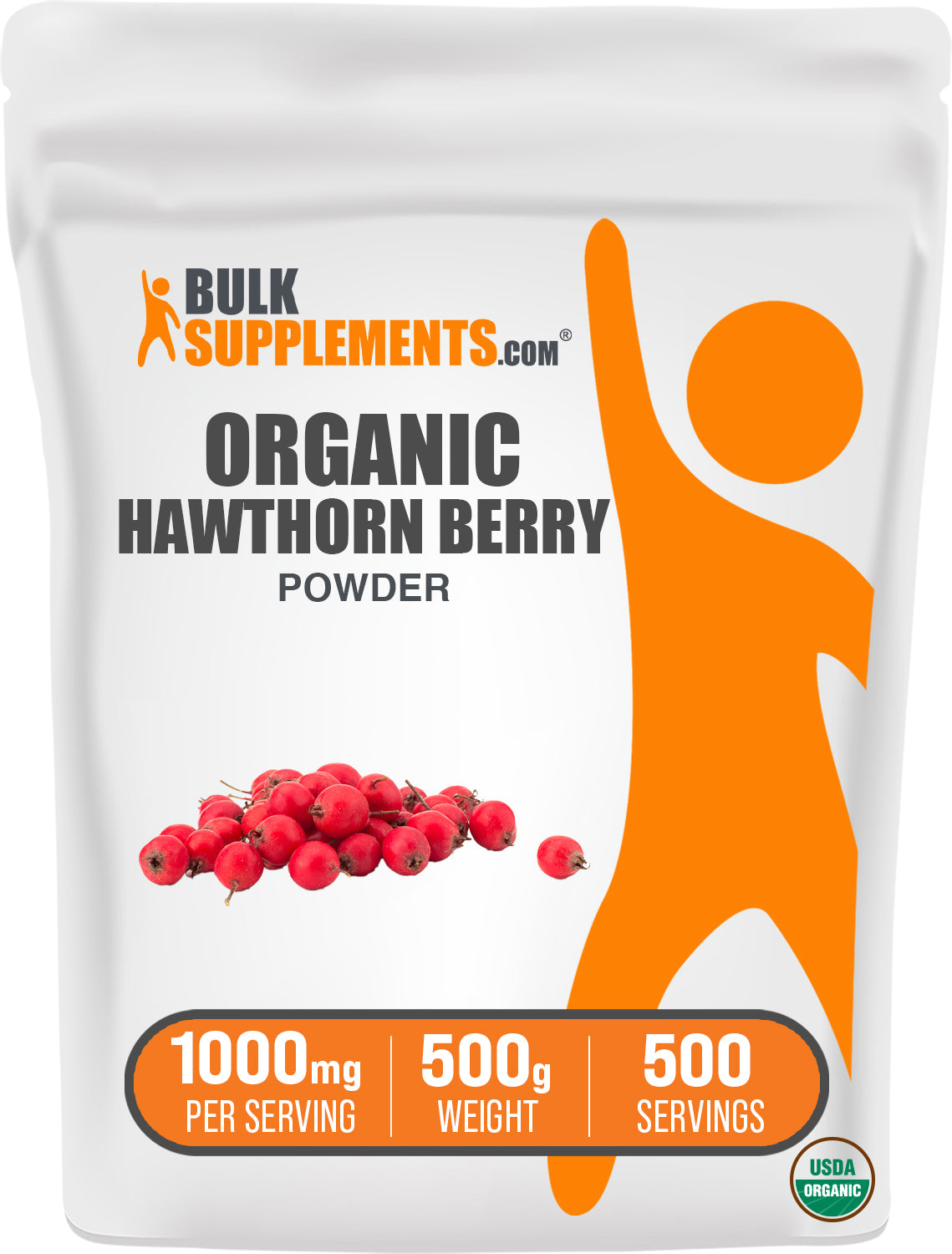 Organic Hawthorn Berry Powder - Herbal Wellness for a Better You