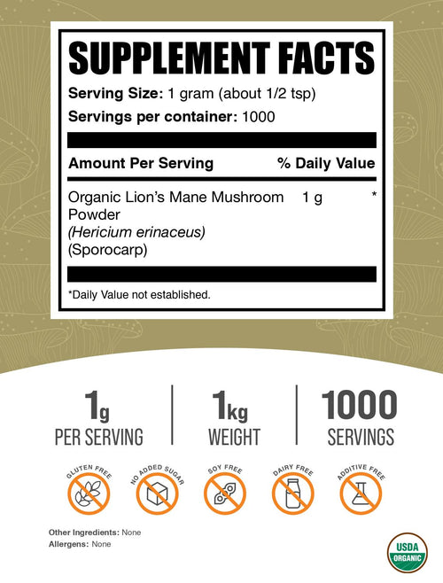 Organic Lion's Mane Powder