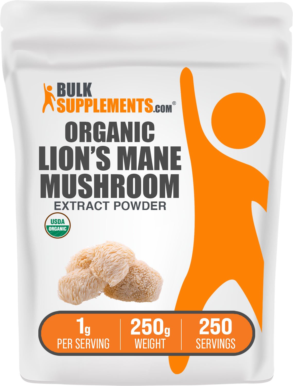 Lions Mane Powder Organic Lion's Mane Mushroom Powder - Brain Support ...