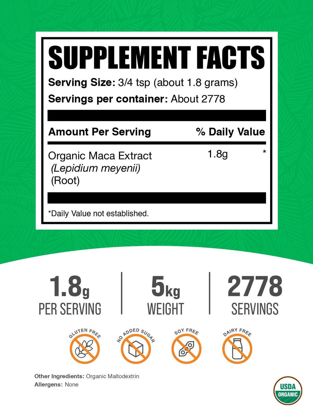 Organic Maca Root - Energy & Health Boosting Powder