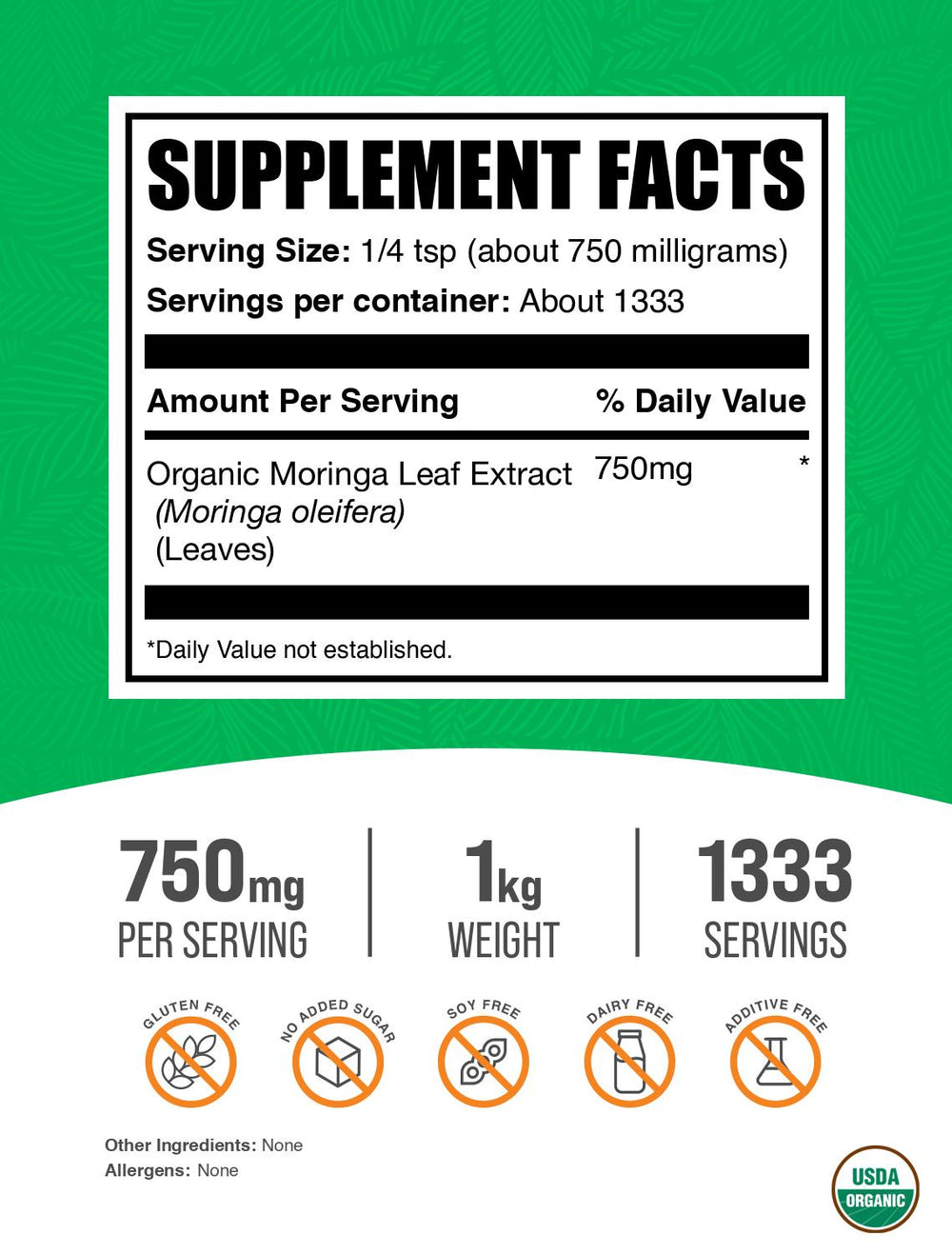 Moringa Extract | Moringa oleifera Extract | Herbal Supplements