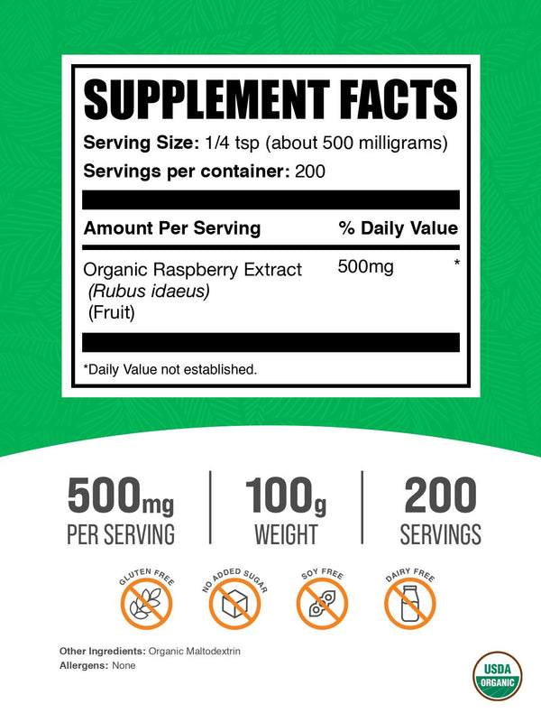 Organic Raspberry Extract Powder