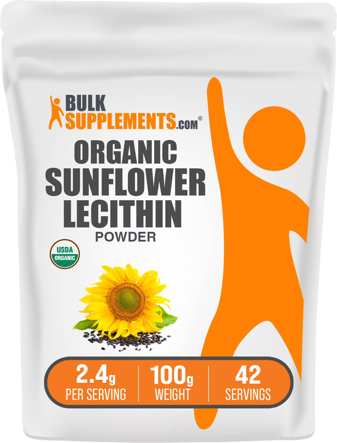 Organic Sunflower Lecithin Powder - Pure & Natural for Optimal Health