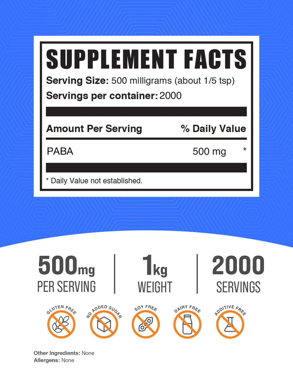 PABA Supplement | Para-Aminobenzoic Acid Supplement