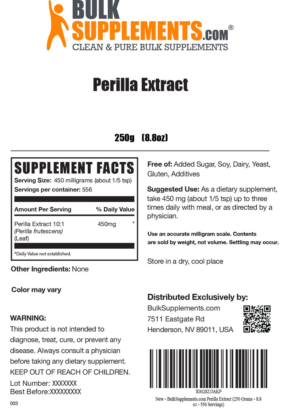 Perilla Extract | Perilla frutescens Extract | Herbal Supplements