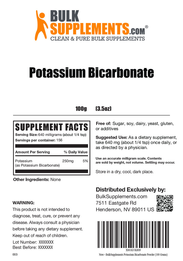 Potassium Bicarbonate Powder | Potassium Supplement