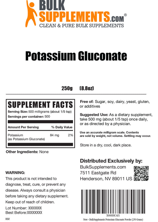 Potassium Gluconate Powder | Potassium Supplement