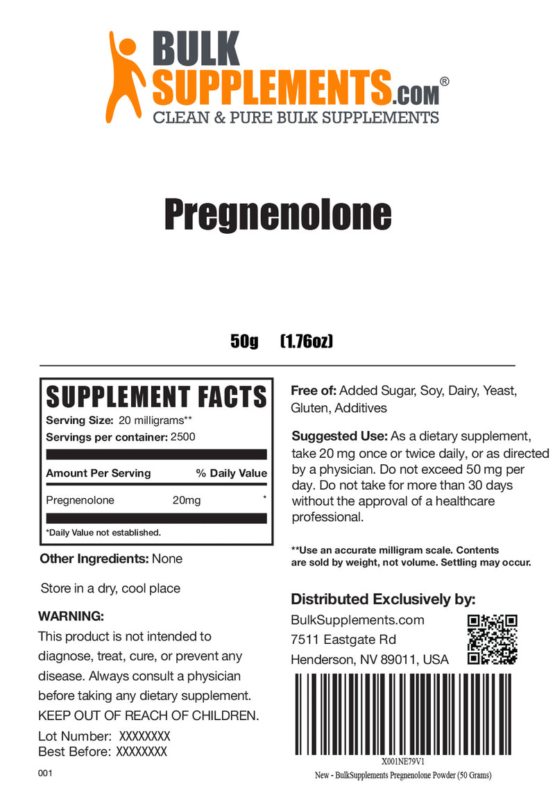 Pregnenolone Supplement | Pregnenolone Powder