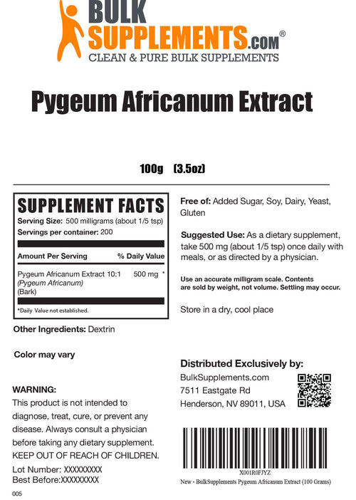 Pygeum Africanum Extract Powder – Support from all-natural Ingredients