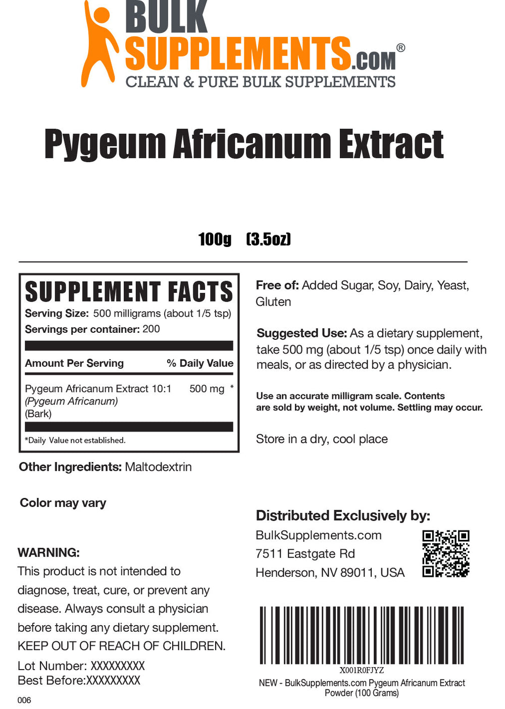 Pygeum Africanum Extract Powder – Support from all-natural Ingredients