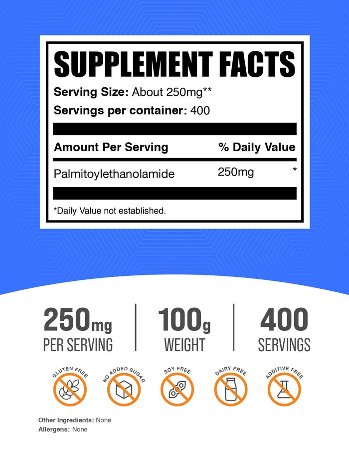 Palmitoylethanolamide (PEA) Powder - Natural Relief