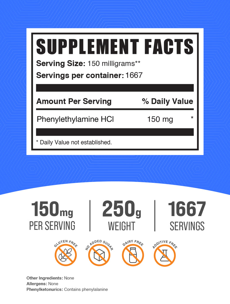 Phenylethylamine HCl Supplement | PEA Powder Supplement